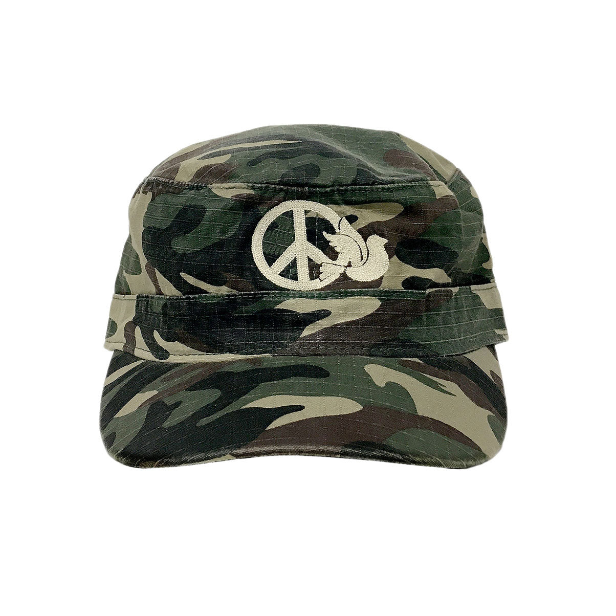 "Peace Store" WOODLAND CAMO - EMBROIDERED CAP - 511 – Civilianaire