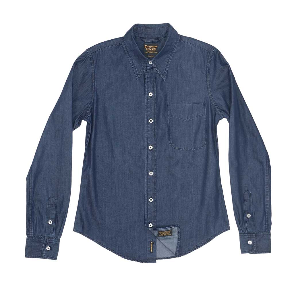 Single Pocket Shirt 4 oz. Denim - DK Wash SF20 – Civilianaire